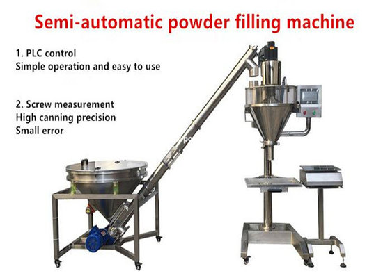 120ml Semi Automatic Powder Filling Machine Auger 0.8kw Small Dose
