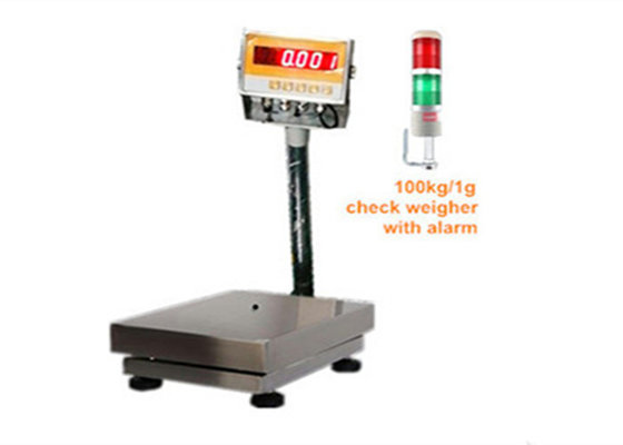 60kg Relay Output Alarm Checkweigher Scale RS485 Checking Weight Machine